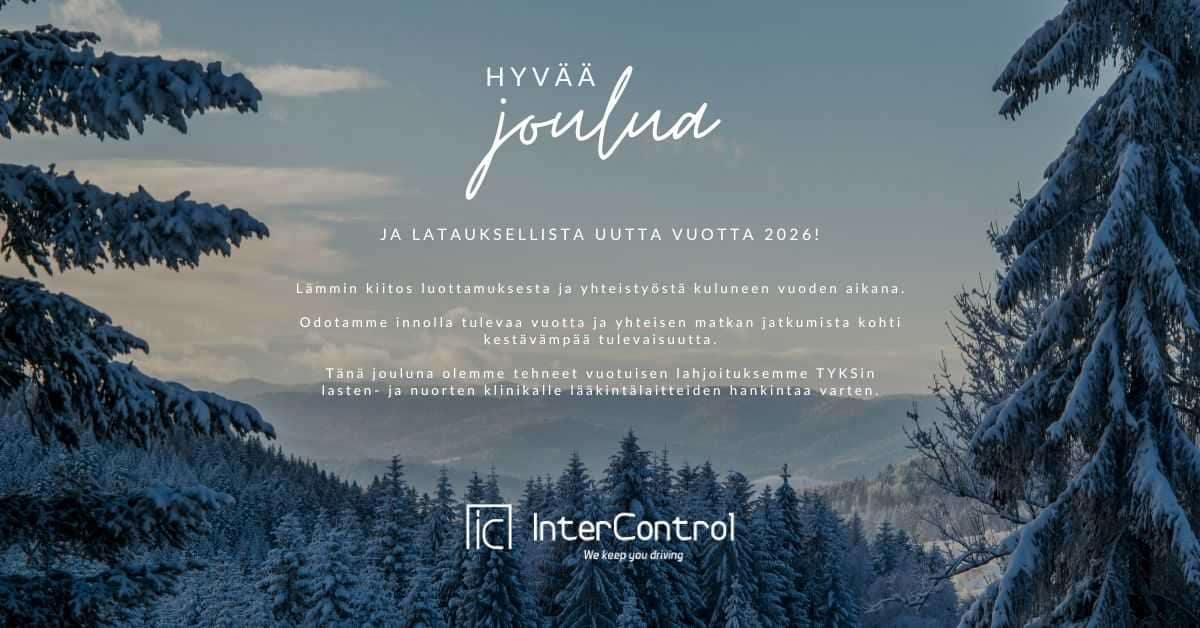Hyvää joulua ja latauksellista Uutta Vuotta 2026! - InterControl